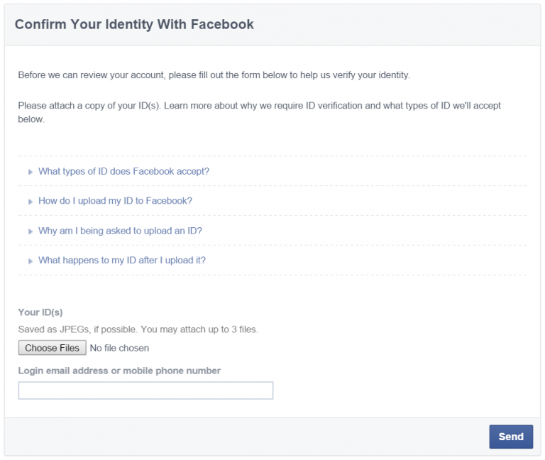 Facebook Contact Forms